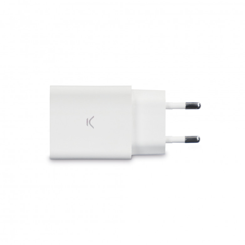 KSIX 12 W wall charger, Multiport 2 x USB-A, White
