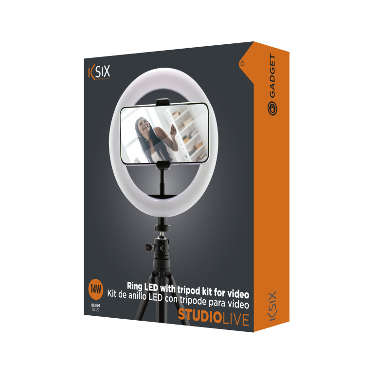 KSIX Studio Live Ring Led With Tripod Kit For Smartphone